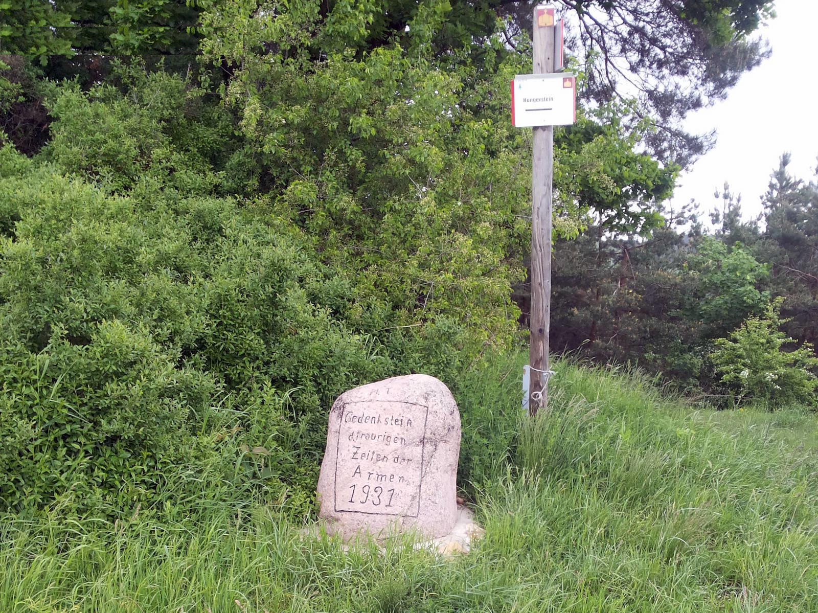 Der Hungerstein am Königstein - Heimatverein Westerhausen