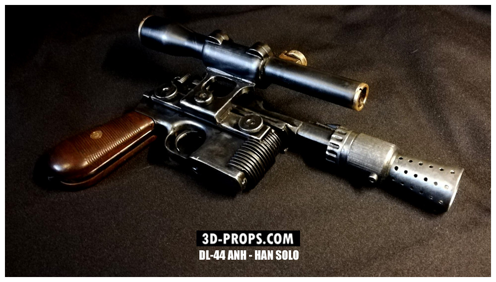 DL-44 HEAVY BLASTER PISTOL - ANH - 3D-PROPS Blasters for display and ...