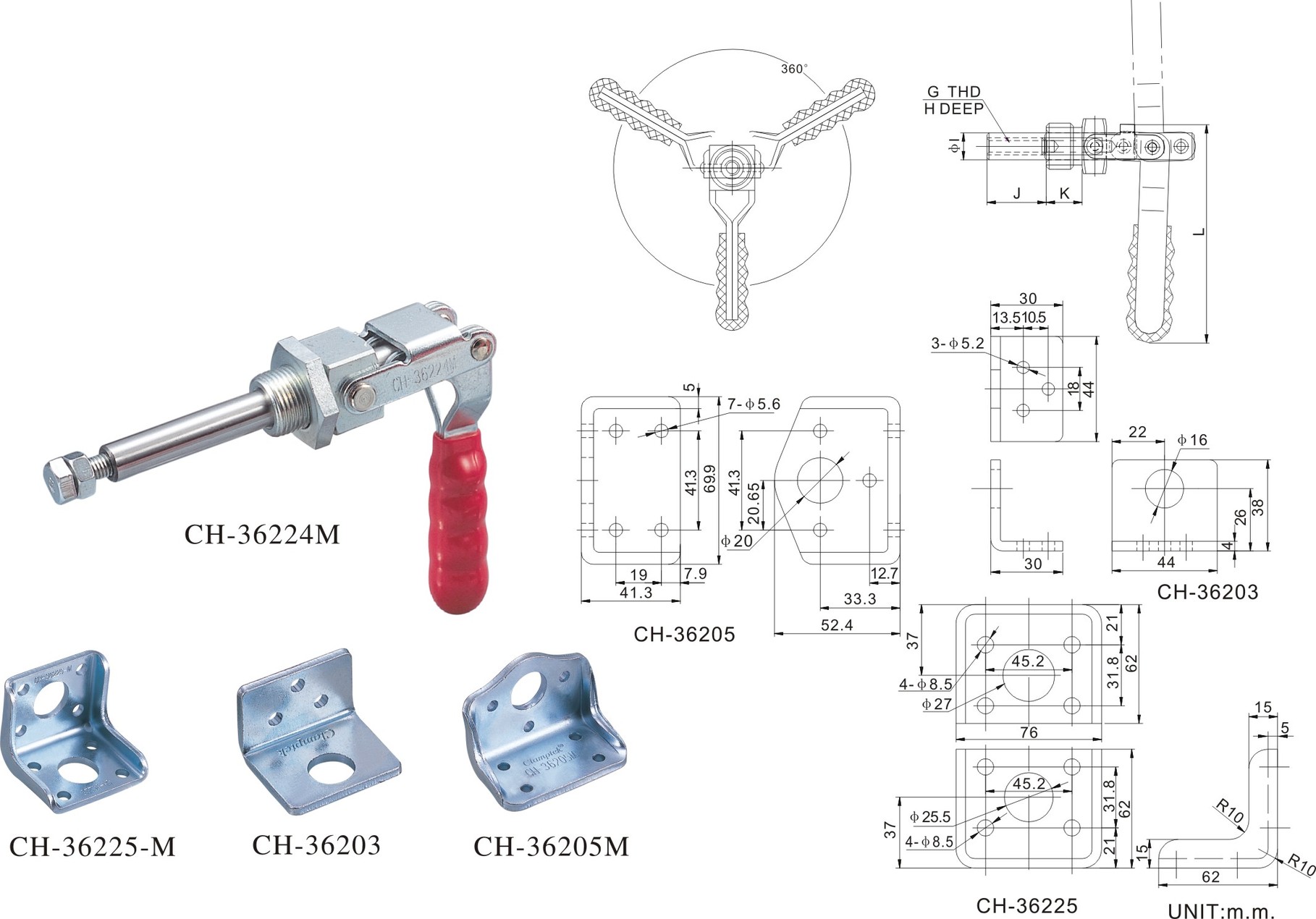 SCHUBSTANGENSPANNER ohne Fuß - Clamptek Spanner