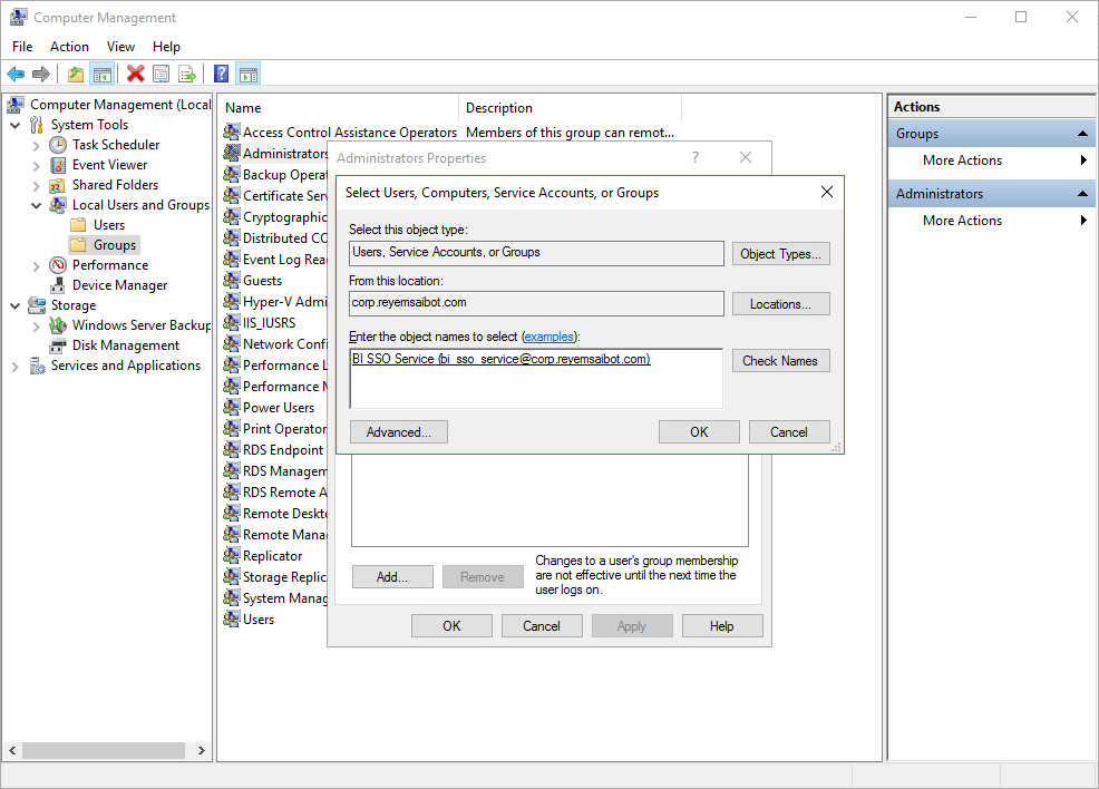 Install BI Platform and setup Windows AD authentication - reyemsaibot