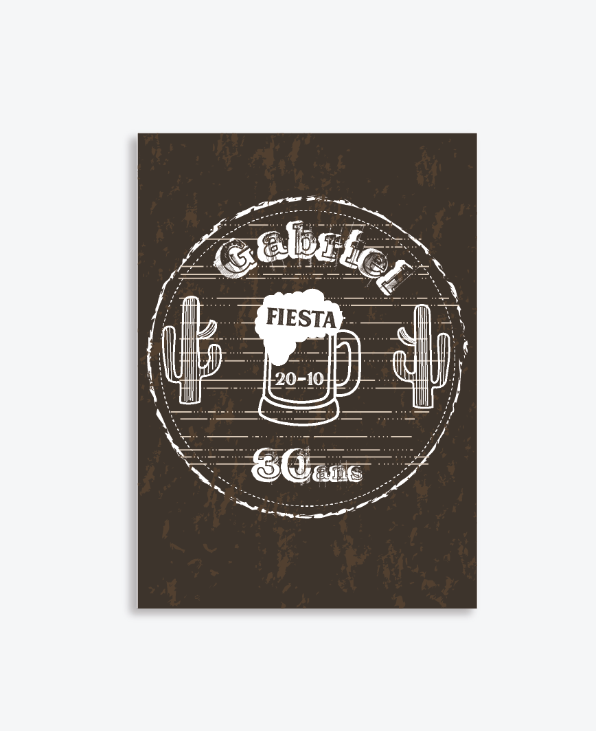 invitation anniversaire homme WESTERN FIESTA - Faire-part numérique ...