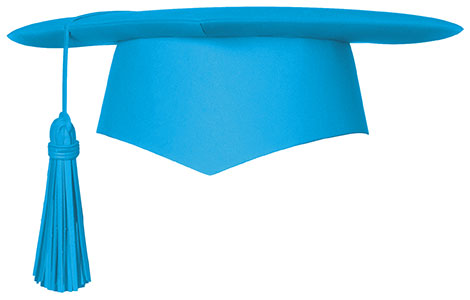 Birretes de colores-Birrete infantil-Birrete d graduado - Birrete.es