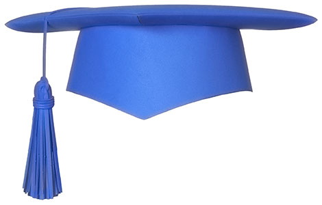 Birretes de colores-Birrete infantil-Birrete d graduado - Birrete.es