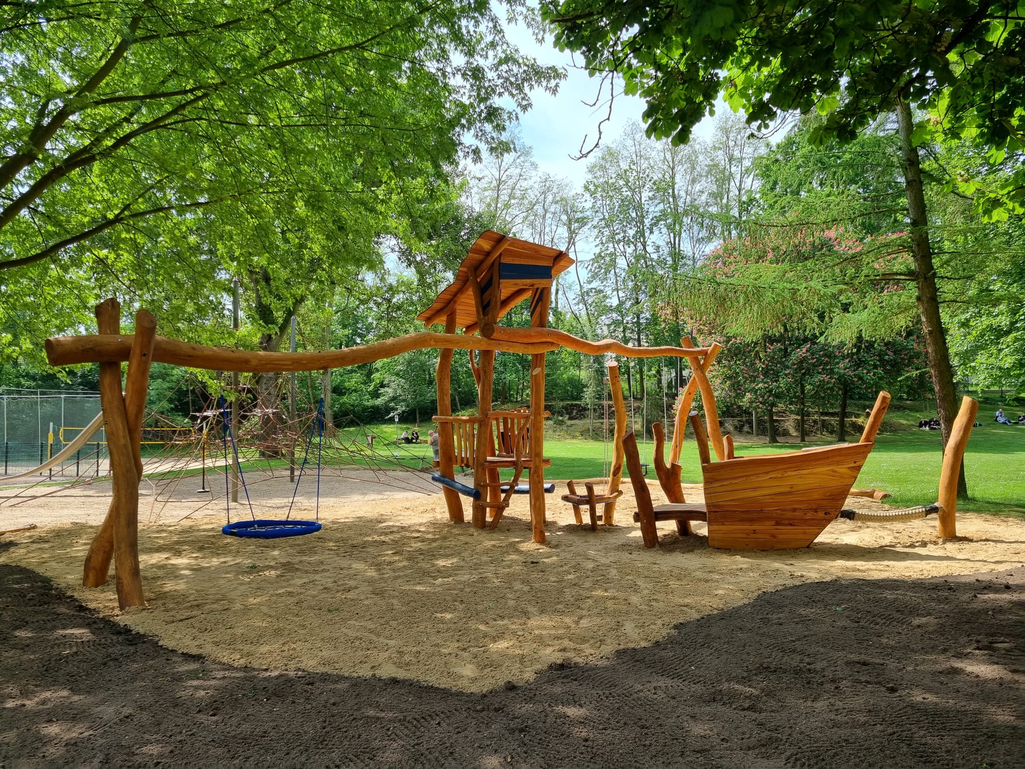 Themenspielplatz Schiff, Bad Belzig Freibad - Naturholzschmiede