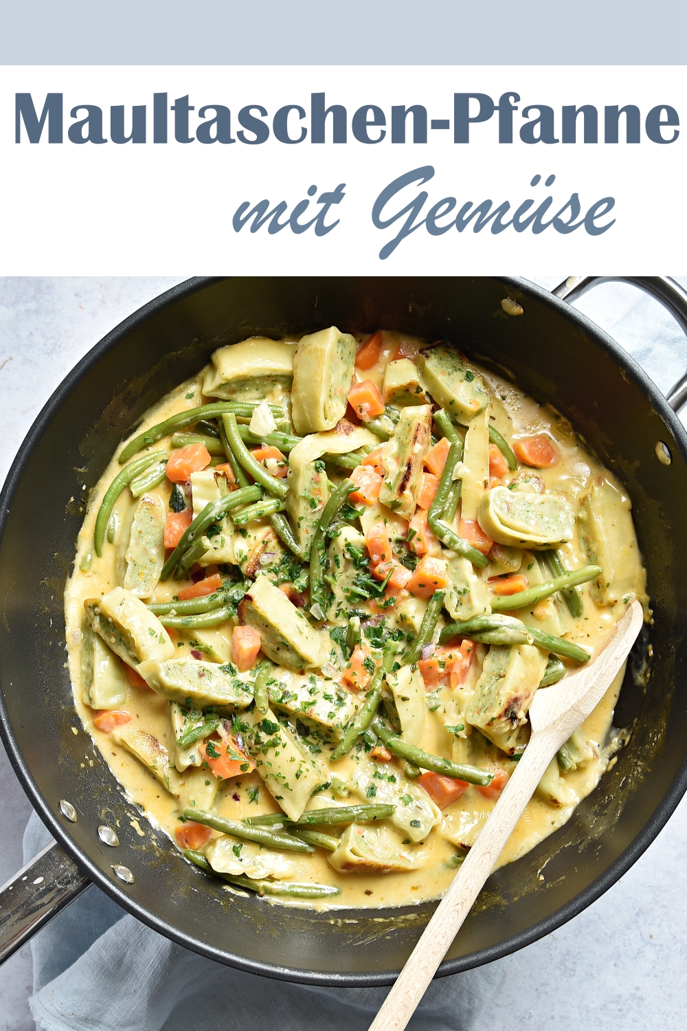 Maultaschen-Pfanne. Mit Gemüse. - mix dich glücklich (Thermomix-Rezepte)