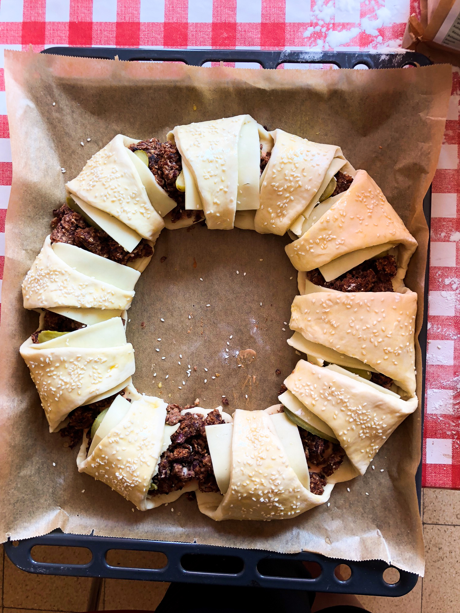 Cheeseburger Ring. Für Viele. Knaller! - mix dich glücklich (Thermomix ...