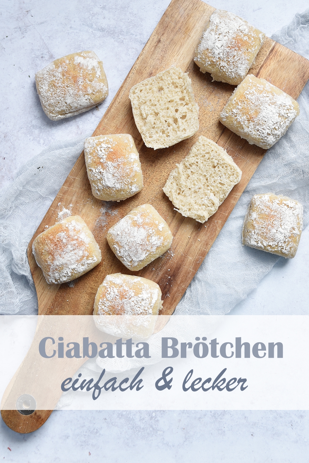 Ciabatta-Brötchen. Ganz einfach und sehr lecker! - mix dich glücklich ...