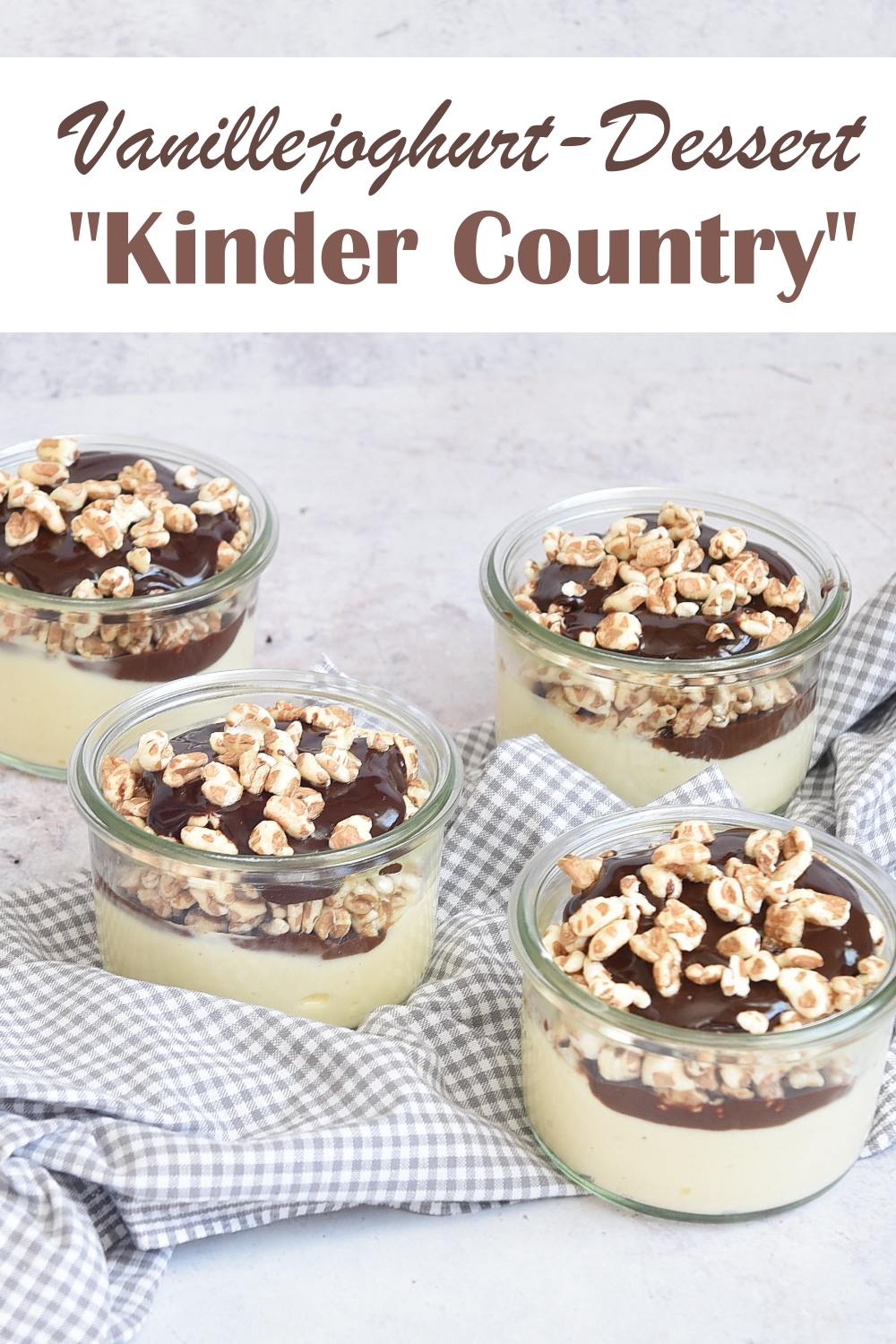 Vanillejoghurt-Dessert "Kinder Country". - mix dich glücklich ...