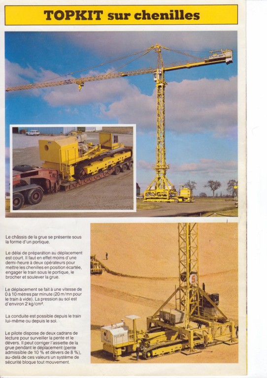 Les types de grues à tour - Site pour grutiers