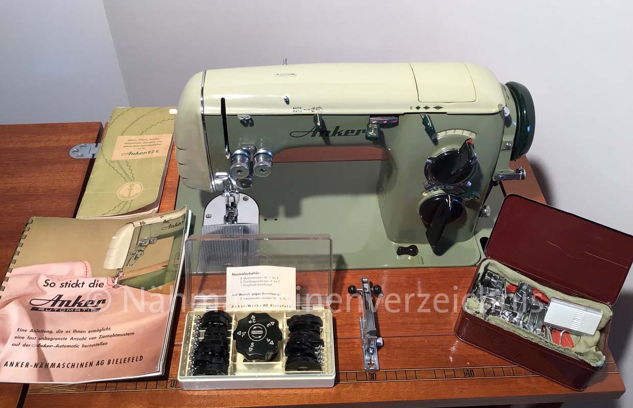 Anker - Naehmaschinenverzeichnis