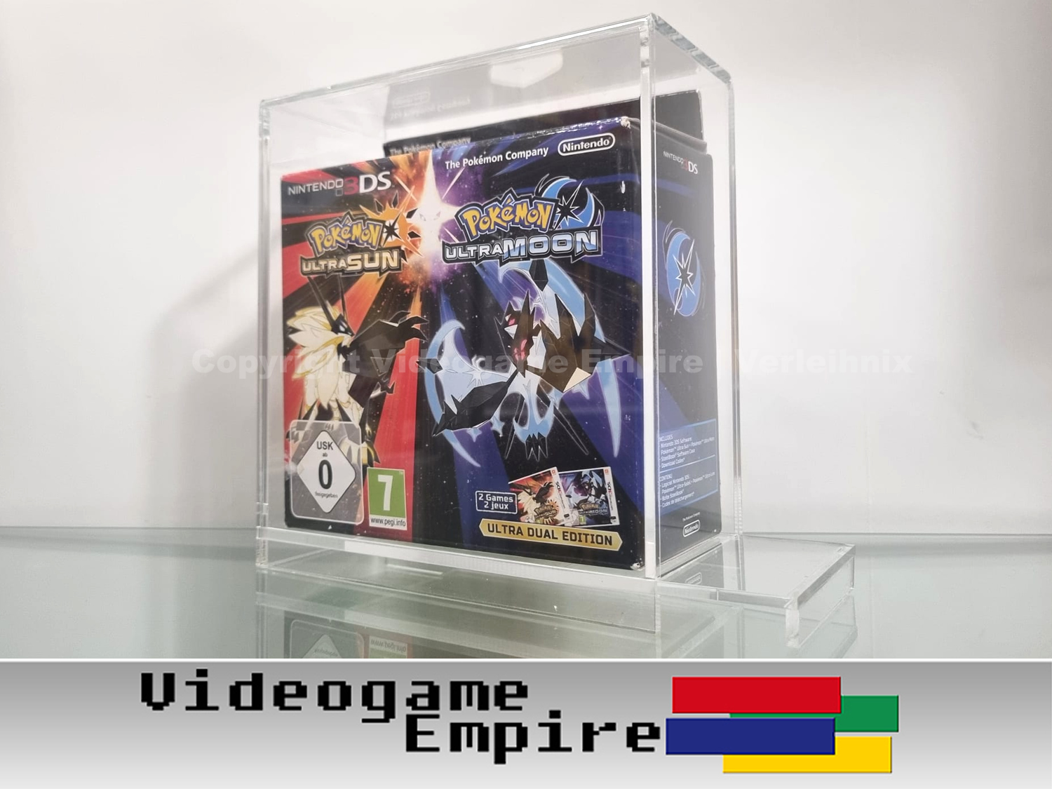 Acryl Box Spiele OVP Nintendo Game Boy SNES N64 Switch PlayStation Sega ...