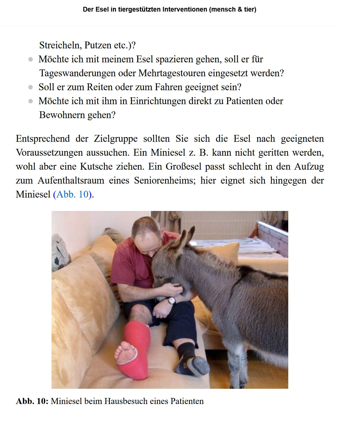 Der Esel in tiergestützten Interventionen - ESEL: Seminare, Training ...