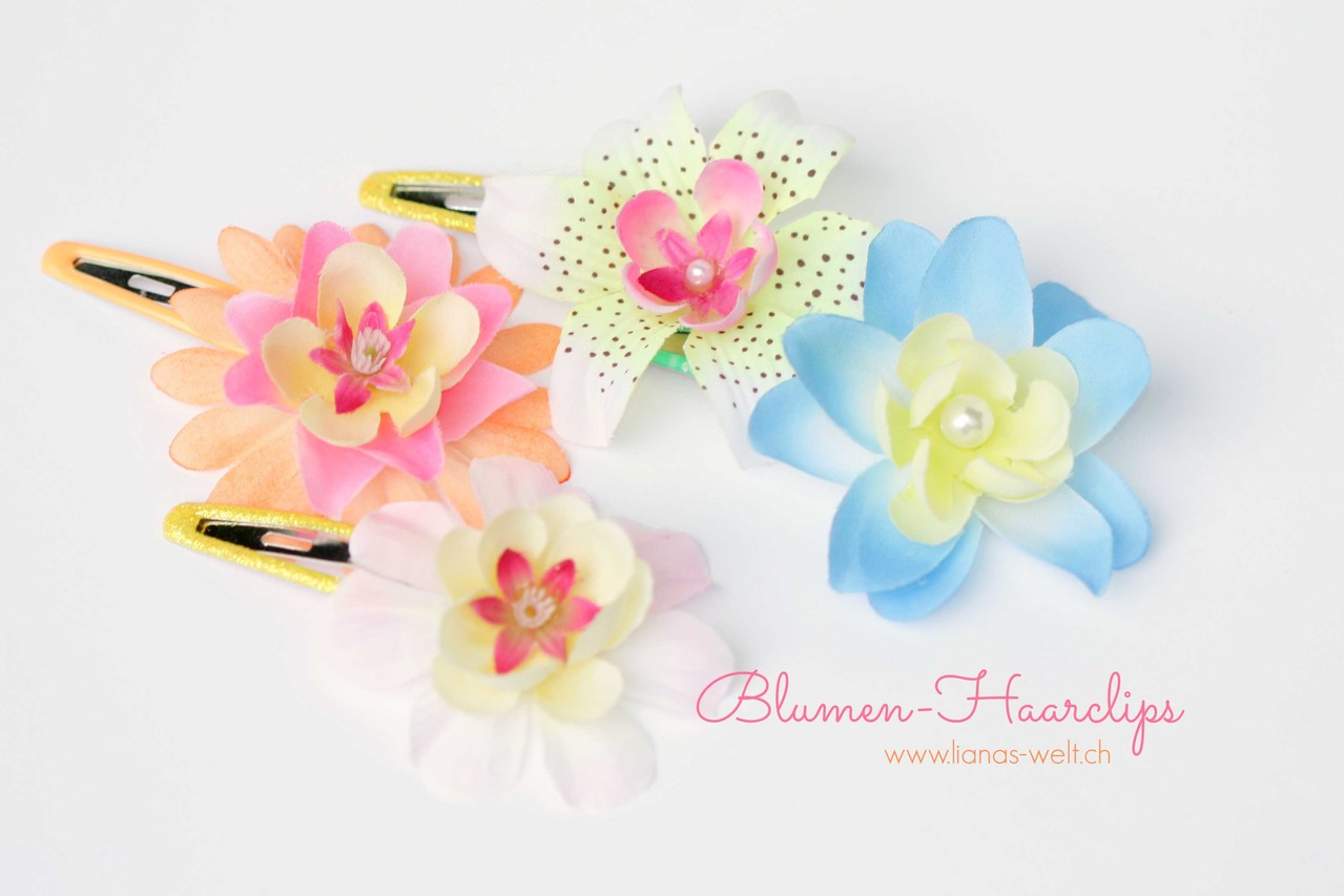DIY Blumen-Haarclips - Lianas Welt verrät dir tolle kreative Ideen für ...