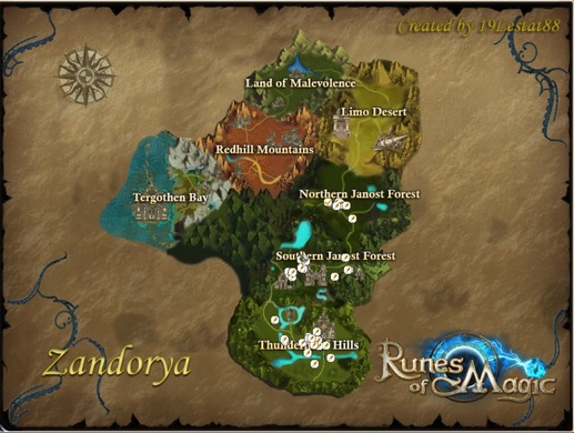 RUNES OF MAGIC MAP - Runes of Magic - Infos