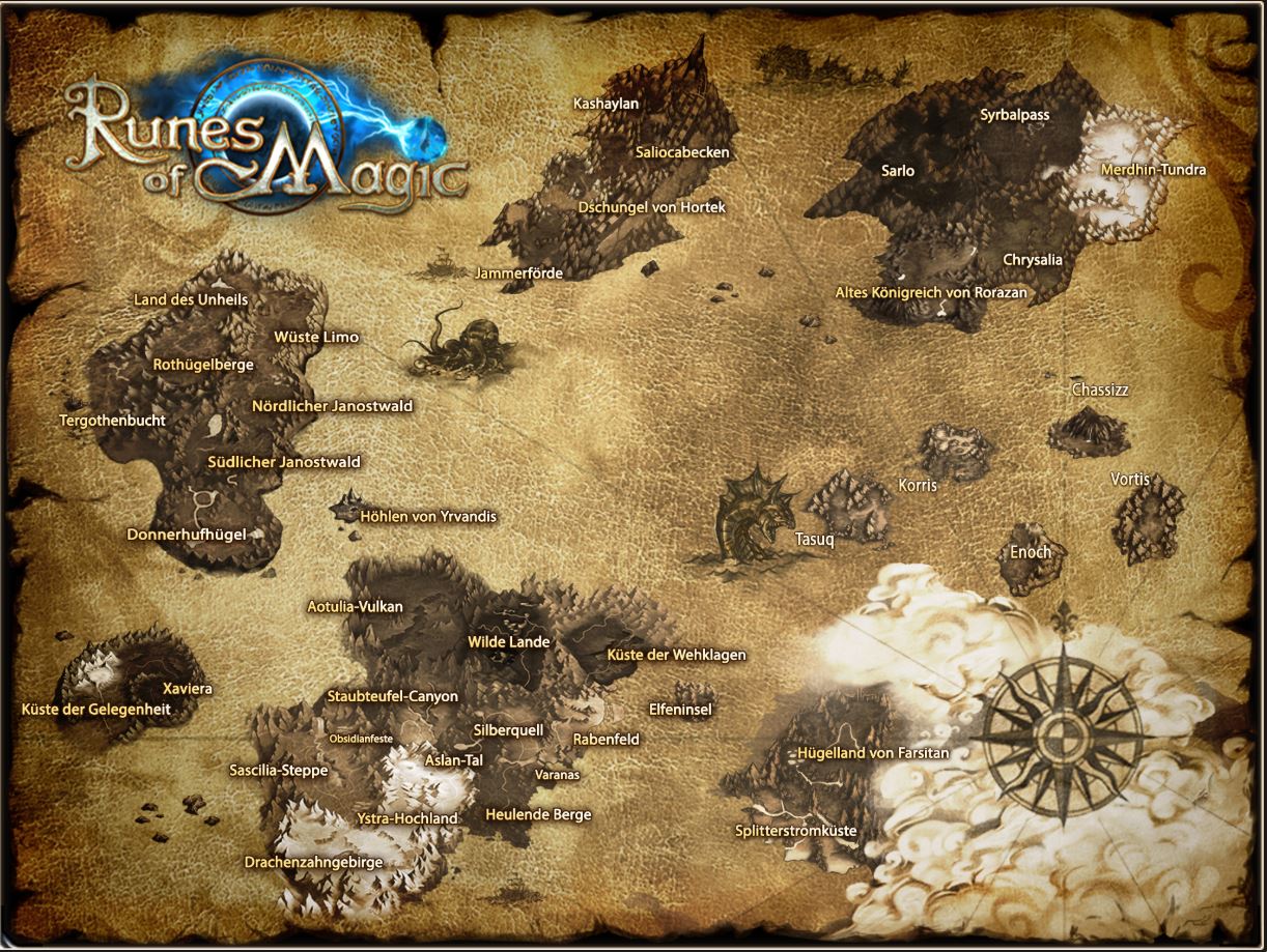 RUNES OF MAGIC MAP - Runes of Magic - Infos