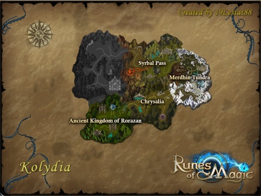 RUNES OF MAGIC MAP - Runes of Magic - Infos