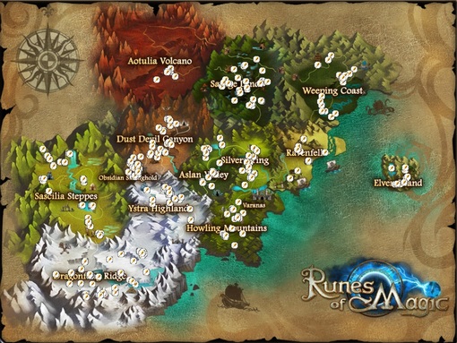 RUNES OF MAGIC MAP - Runes of Magic - Infos
