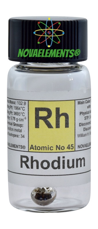 Buy Rhodium metal - NovaElements