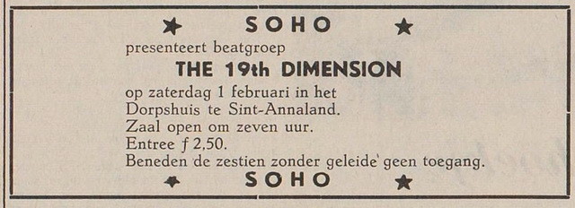 19th Dimension (Bergen op Zoom 1966-1970) - West-Brabants 60s Rock ...