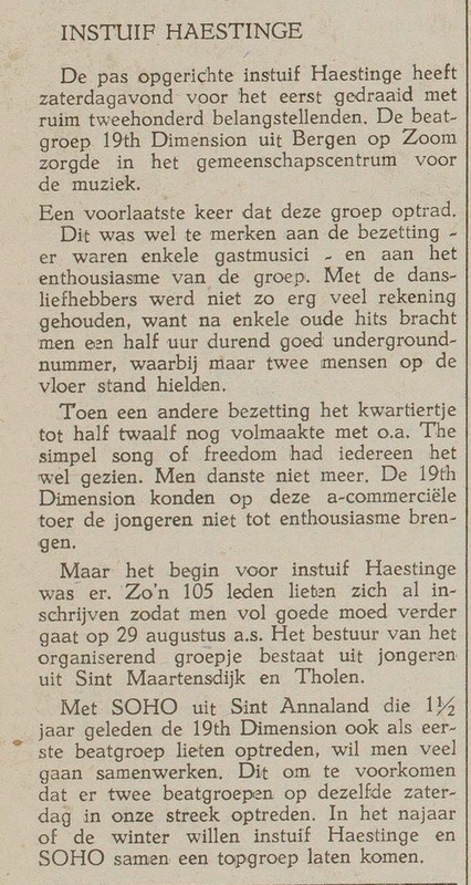 19th Dimension (Bergen op Zoom 1966-1970) - West-Brabants 60s Rock ...