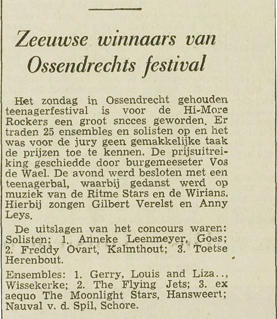 The High Moor Rockers (Hoogerheide) - West-Brabants 60s Rock & Roll Archief