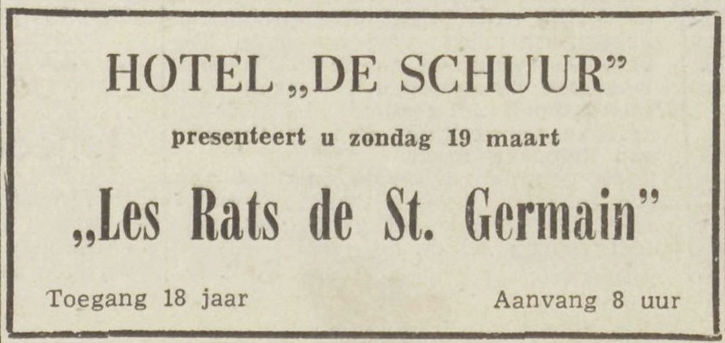 Les Rats de Saint-Germain (Roosendaal eind 50's/begin 60s) - West ...