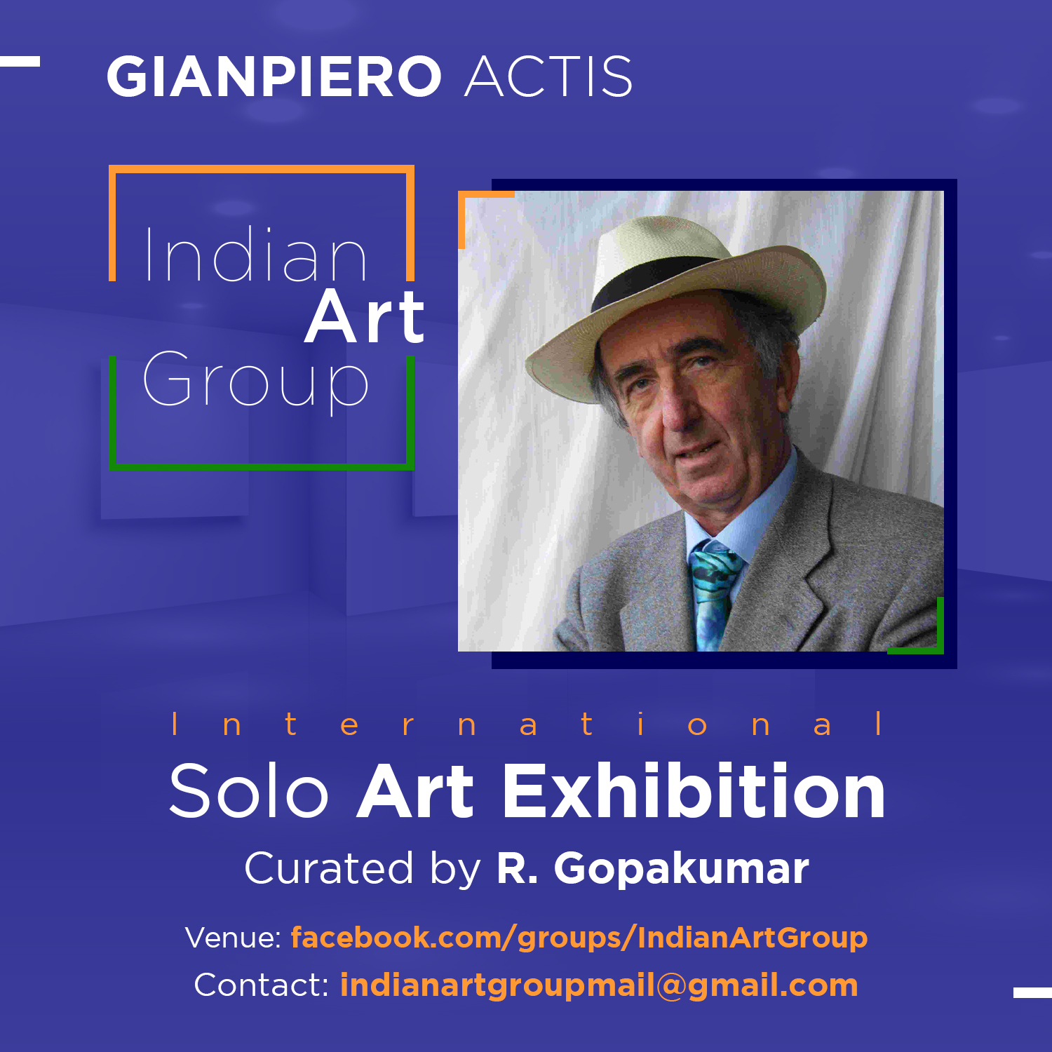 SOLO ART EXHIBITION, curator: GOPAKUMAR RA - INDIA - 2023 - Benvenuti su gianpieroactis!