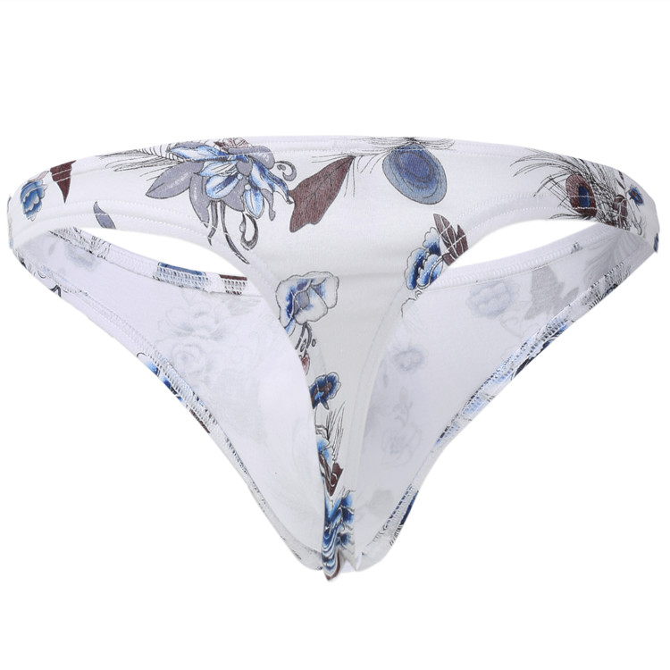 Stringkalsong Spring Blue-White Flower | Herrunderkläder på nätet för ...