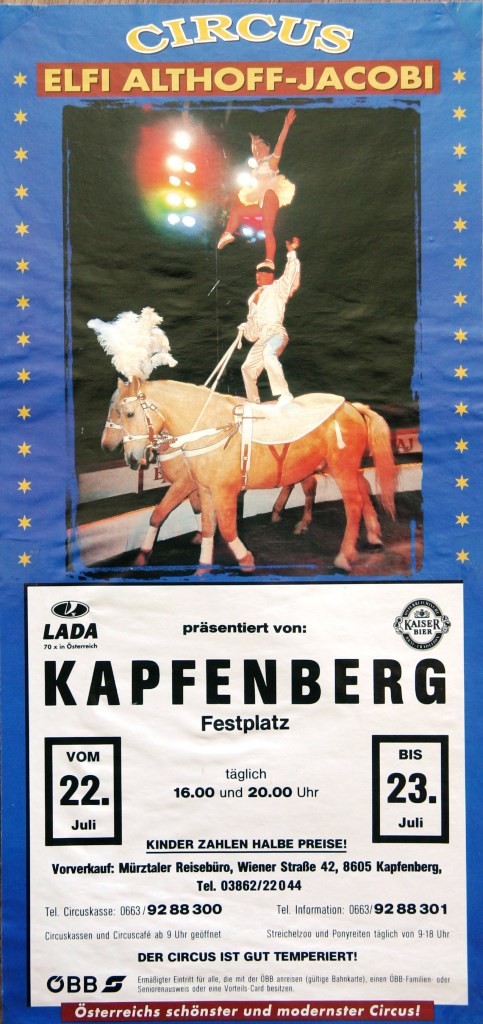 Circus Elfi Althoff-Jacobi ( Dir. Adolf Lehner) - CIRCUS ARCHIV ...