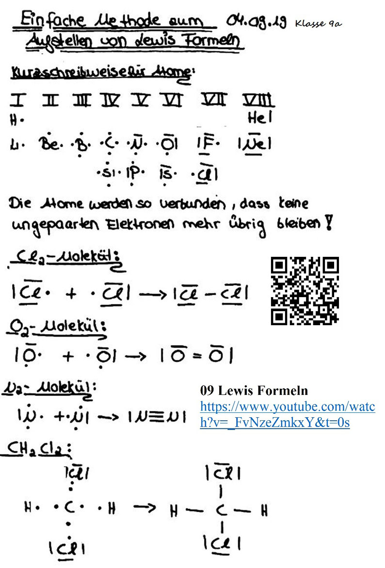 Aufstellen von Lewis-Formeln - eine einfache Methode - Chemiestunde bei ...