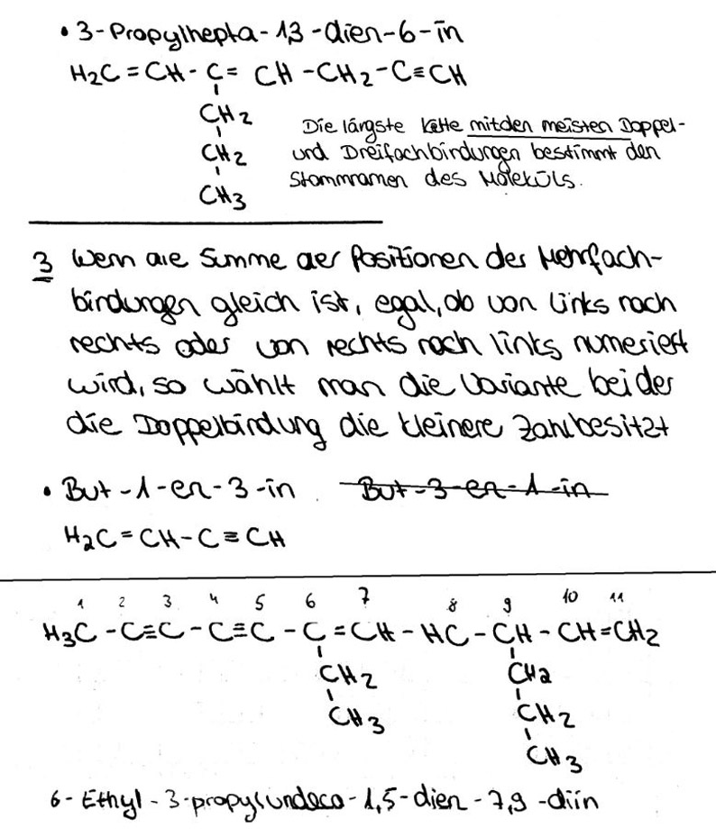 Benennung von Alkenen und Alkinen - Unterrichtstunden vom 24./25.11. ...
