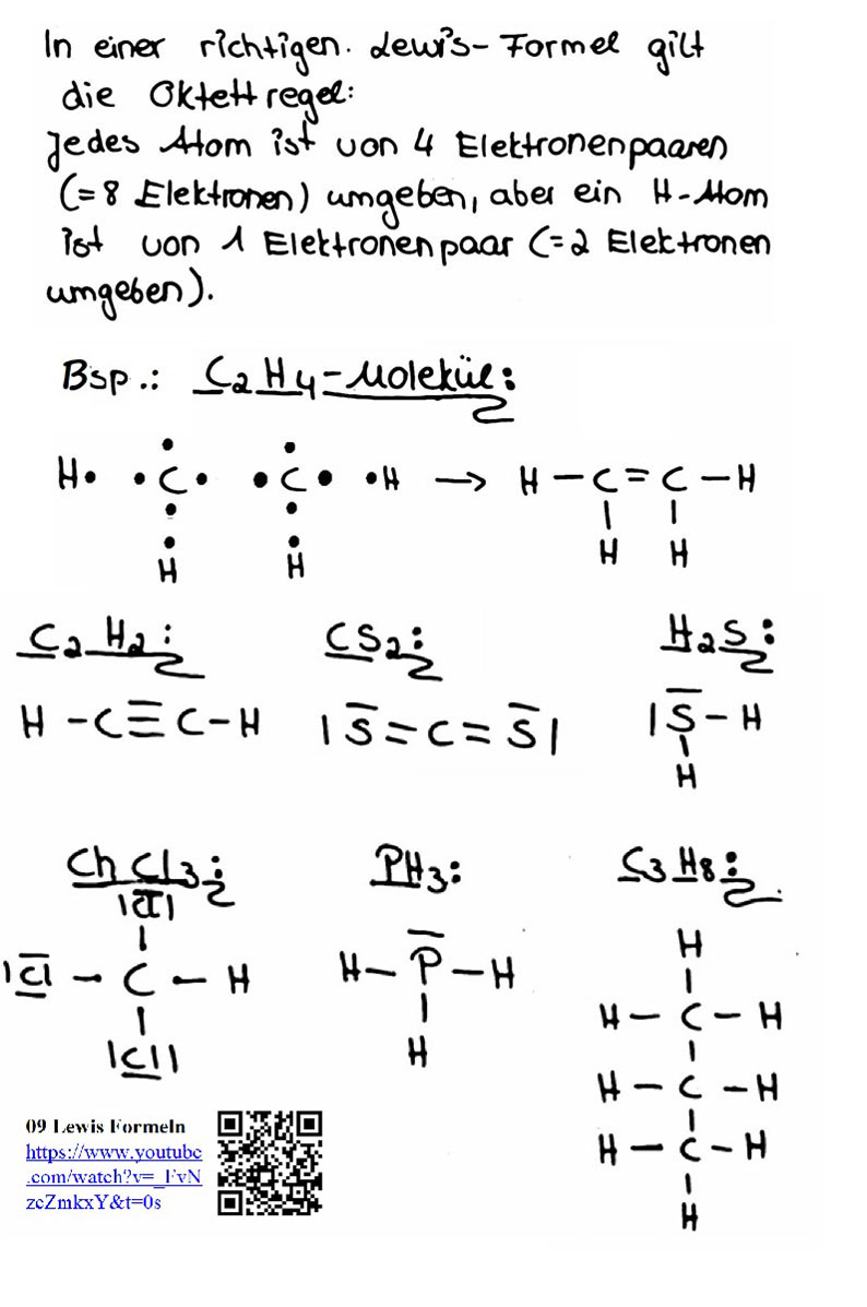 Aufstellen von Lewis-Formeln - eine einfache Methode - Chemiestunde bei ...