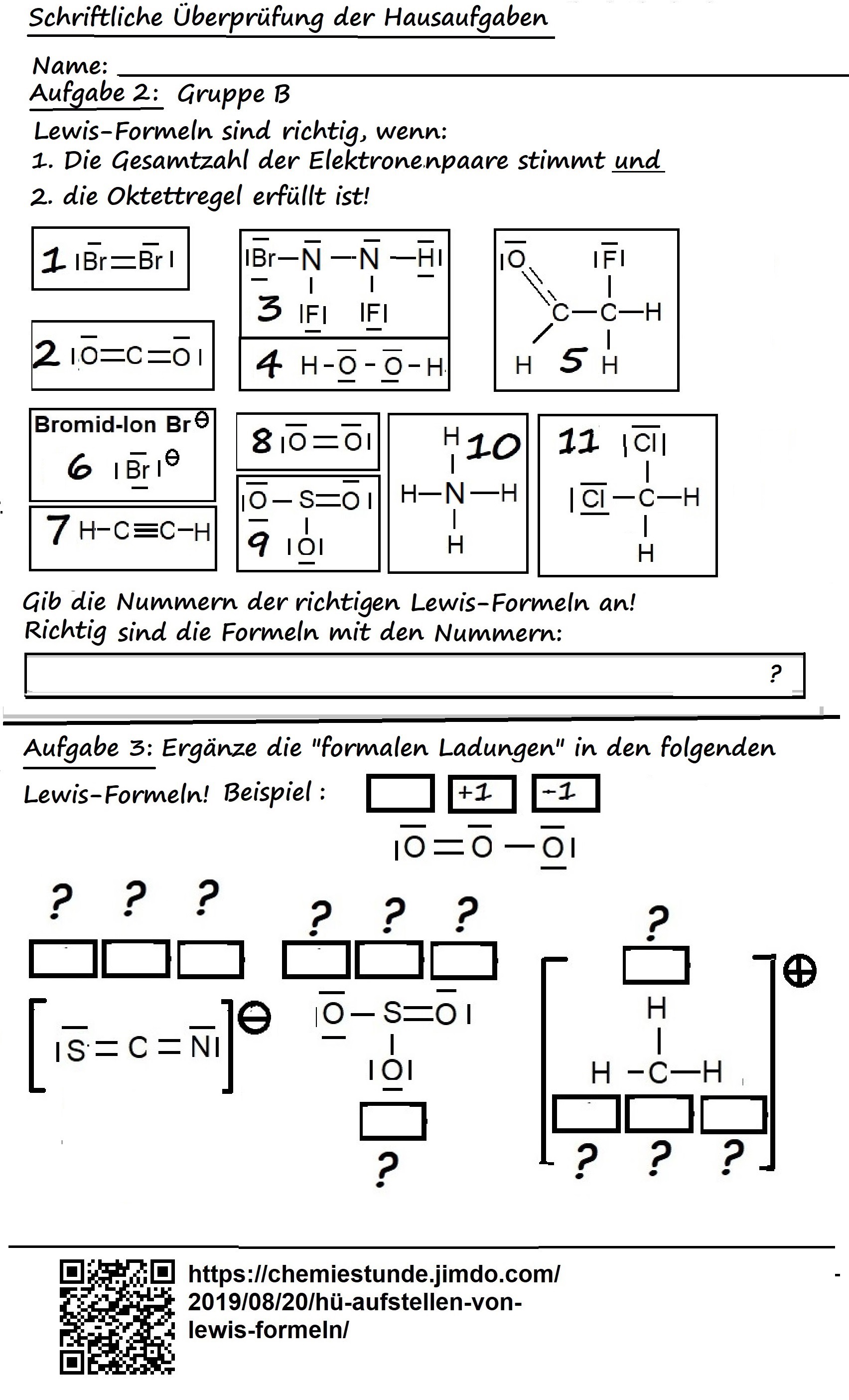 Aufstellen Von Lewis Formeln