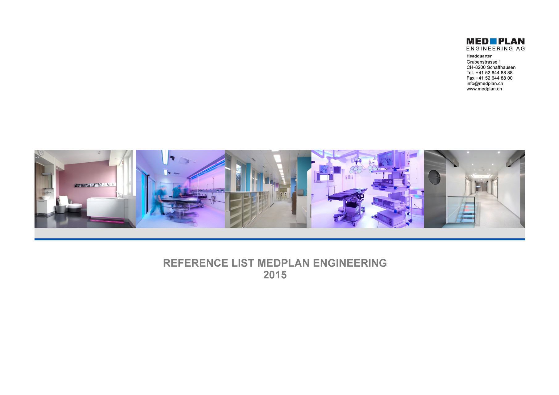 Reference Projects - Overview - MedPlan Engineering AG