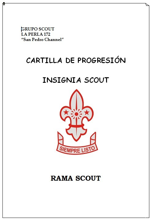 CARTILLA DE PROGRESIÓN PROMESA SCOUT - Página web de GrupoScoutLaPerla172