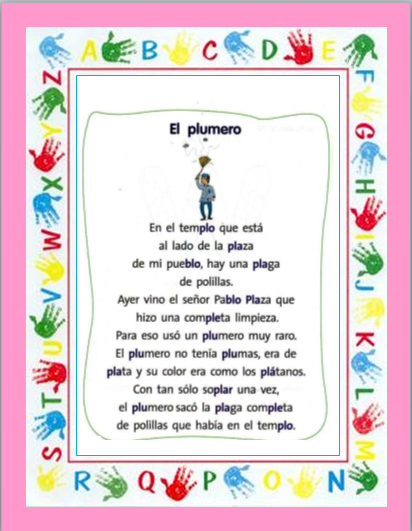 Combinación "pl" - Página web de lectoescrituragrado1sm