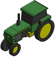 Project paper toy tractor - Lord Dr.h.c. A.D.N.Mynx