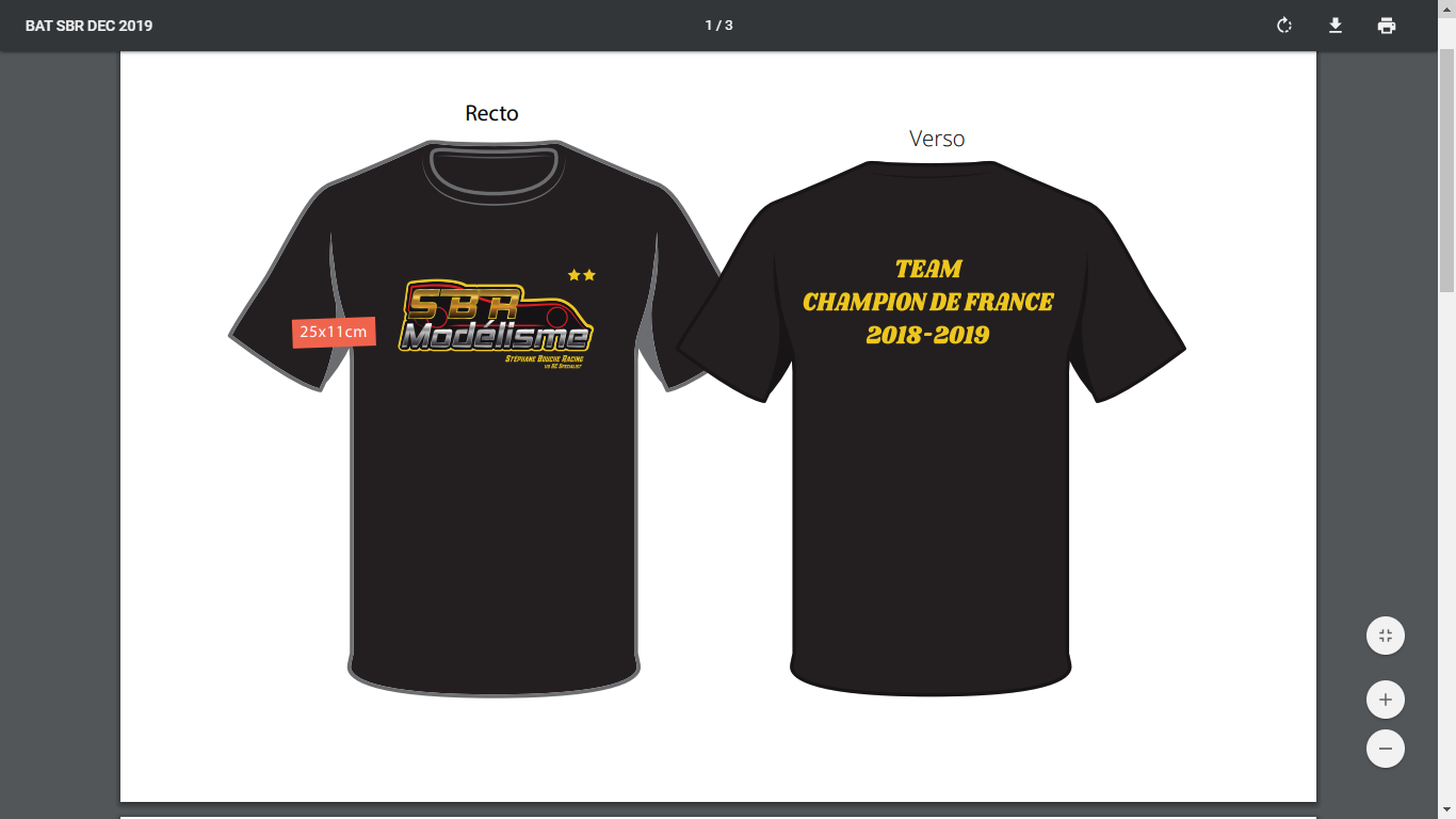 Vêtements SBR - Site de sbrmodelisme