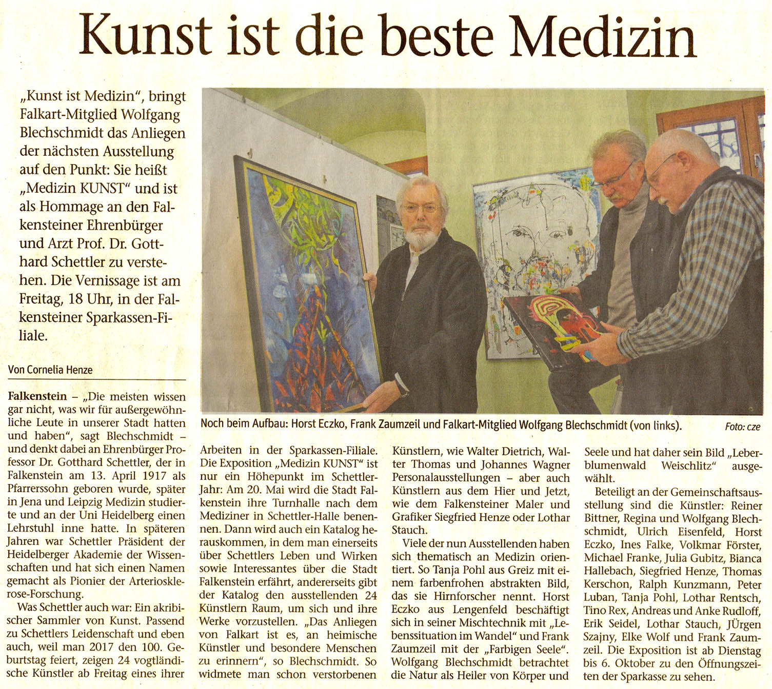 Prof. Dr. Gotthard Schettler (1917-1996) - Kunstförderverein falkart e.V.