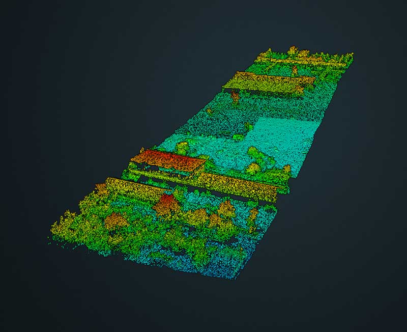 Sensores LiDAR integrados en drones para mapeo láser topográfico - México