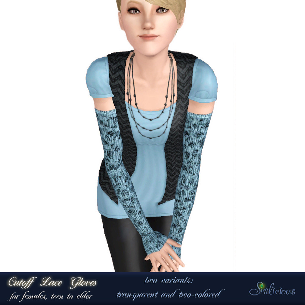 Cutoff Lace Gloves for your ladies! - Custom Content for the Sims 3 by ...
