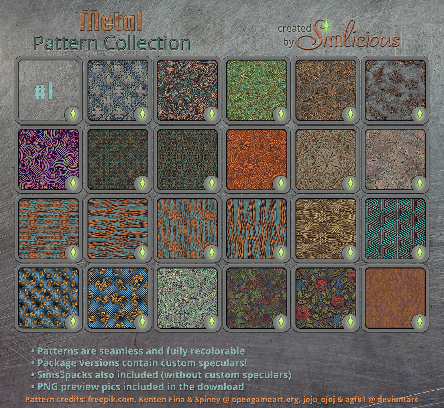 Patterns - Custom Content for the Sims 3 by Simlicious