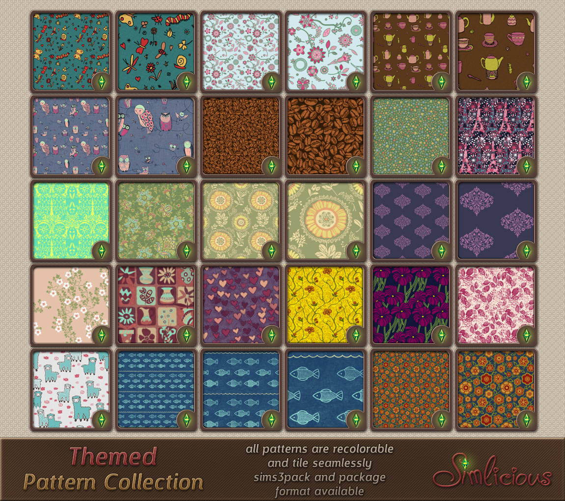 Patterns - Custom Content for the Sims 3 by Simlicious