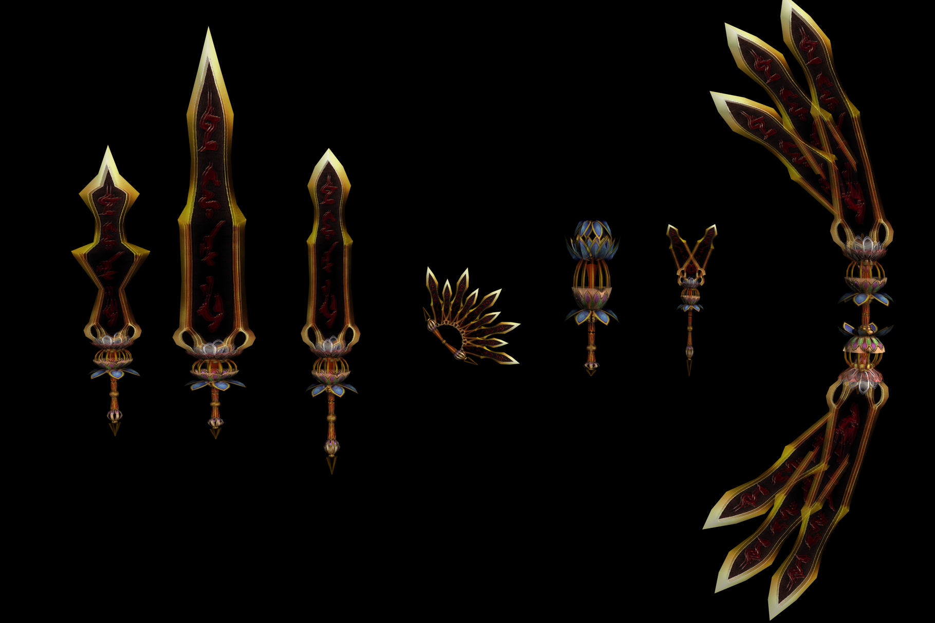 [Free] Set Weapons V1 - 3D MODELS FOR METIN2 - SHOP