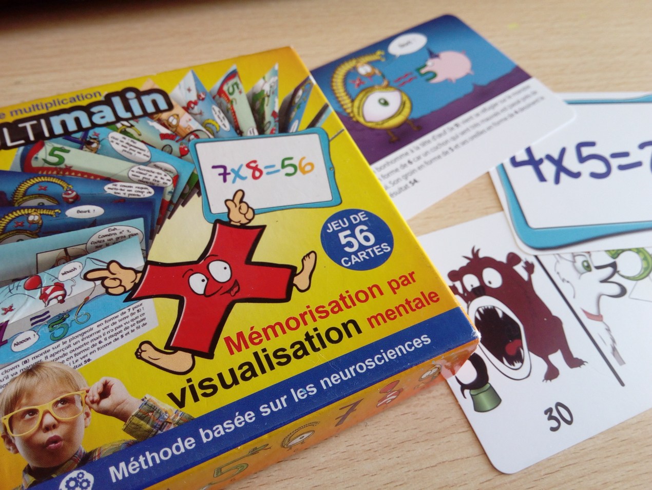 outil: Multimalin : 56 cartes pour mémoriser durablement les tables de ...