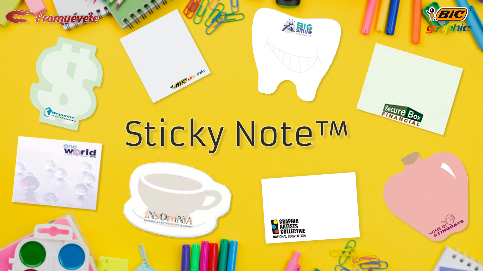 Sticky Notes 4x3 Suajado - Promocionales Bic Mexico