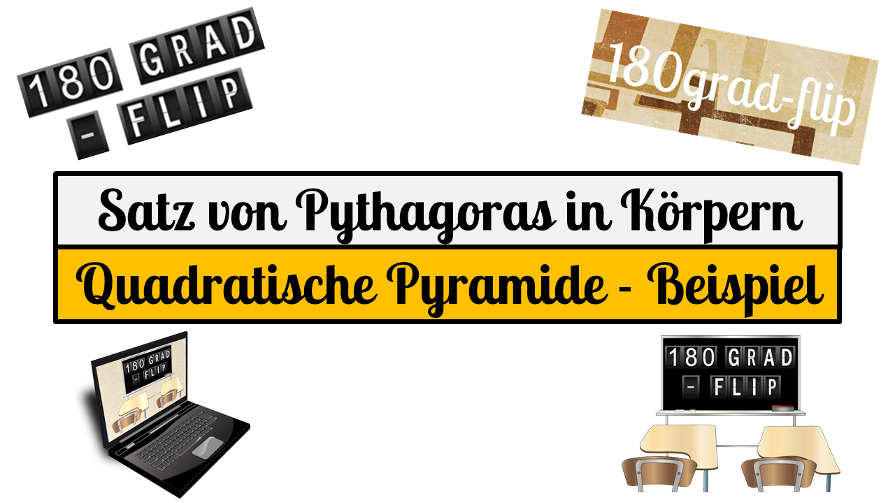 4 Satz von Pythagoras in Körpern - Quadratische Pyramide - Beispiel ...