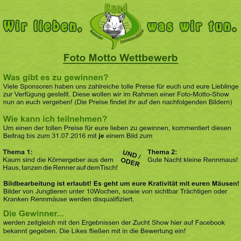 Foto Motto Show - German Gerbil Show