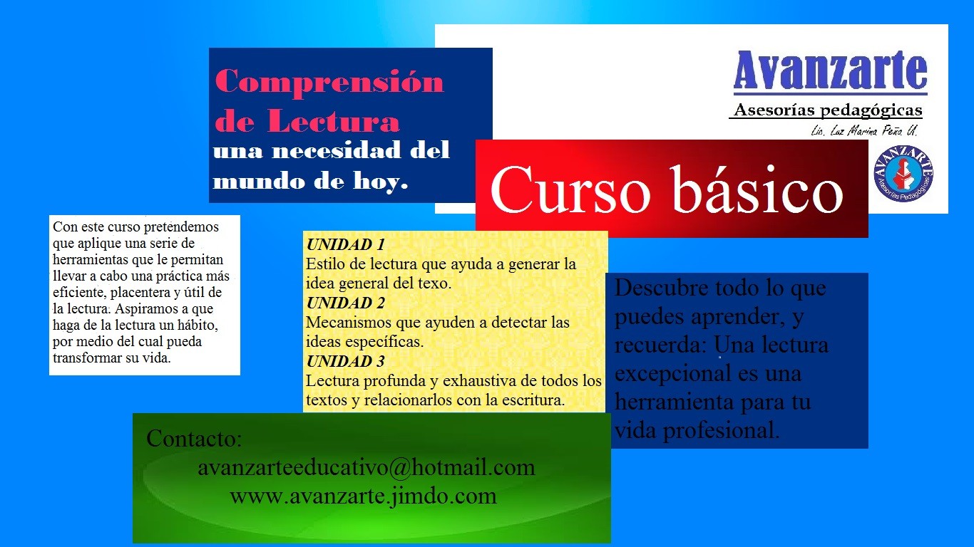 Aprendiendo a leer bien - Avanzarte Pedagogía y Psicoeducacion