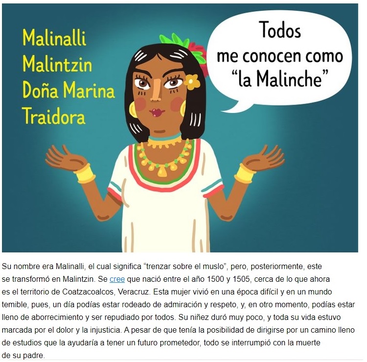 La verdadera historia de la Malinche (fuente : https://genial.guru ...